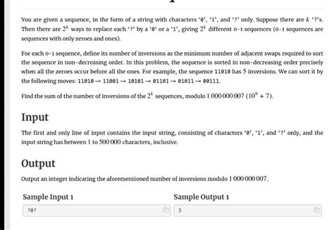 Solved You Are Given A Sequence In The Form Of A String