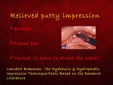 Modified One Step Putty Wash Technique Ppt Oral Care Personal Care
