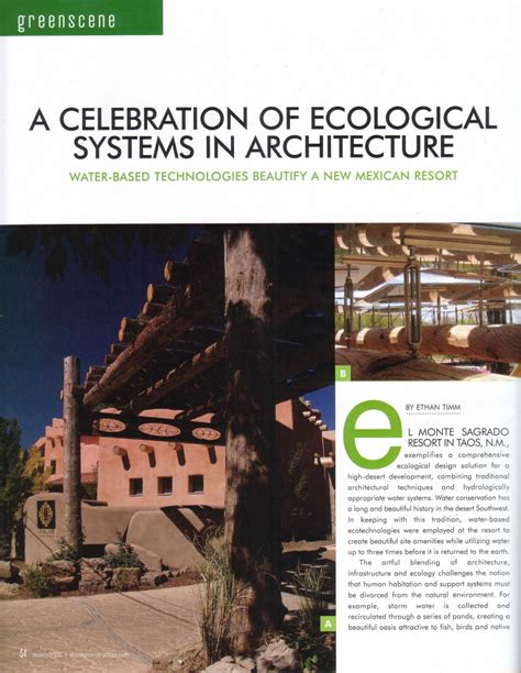 A Celebration Of Ecological Systems In Architecture Tfgs