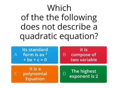 Quadratic Equations Teaching Resources Quadratic Equations Teaching Resources
