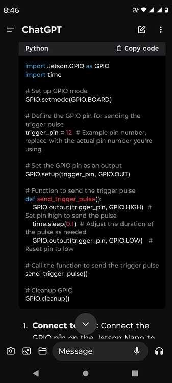 Sending A Trigger Pulse From The Jetson Nano To The PLC Jetson Nano NVIDIA Developer Forums