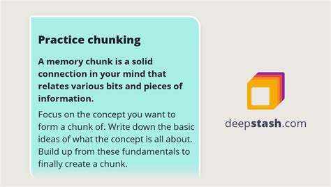 Practice Chunking Deepstash