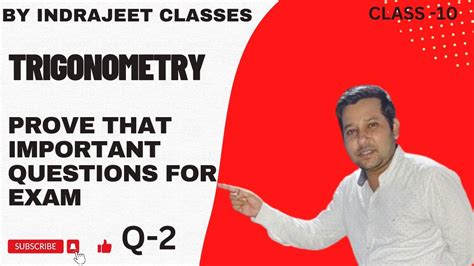 Trigonometry Trigonometry Prove That Question Class 10 Trigonometry10th Trigonometryclass10