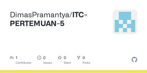Github Dimaspramantyaitc Pertemuan 5