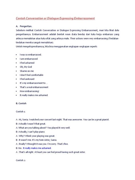 PDF Contoh Conversation Or Dialogue Expressing DOKUMEN TIPS