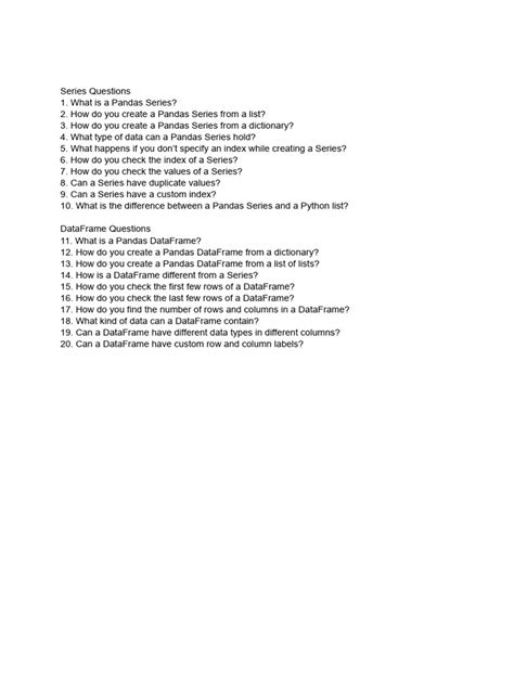 Pandas Interview Qs Pdf Pdf