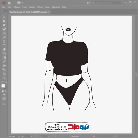 تصویر وکتوری خانم با لباس زیر 04220235