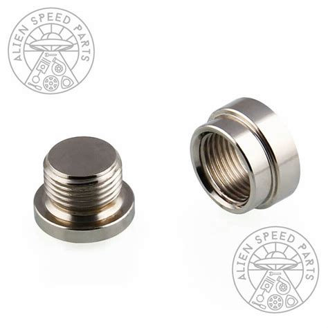 Stainless Steel Exhaust O2 Sensor Weld On Bung And Block Off Bolt — Alien Speed Parts Stainless Steel Exhaust O2 Sensor Weld On Bung And Block Off Bolt — Alien Speed Parts