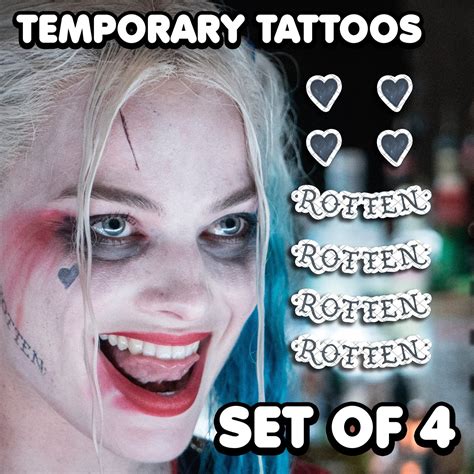 Harley Quinn Tattoos On Face