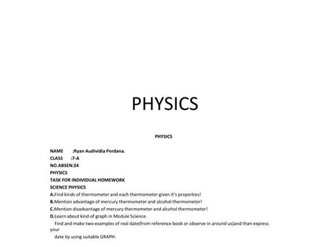 PPT PHYSICS PowerPoint Presentation Free Download ID