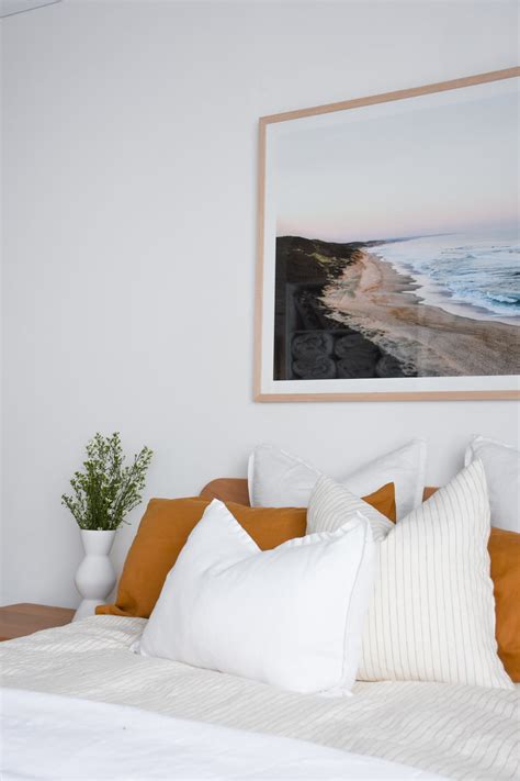 French Flax Linen Cushion Cover Ginger Pinstripe