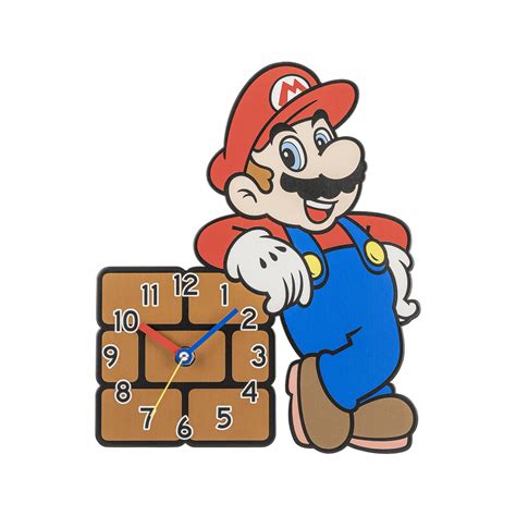 Bems Super Mario Mario And Brick Metal Wall Clock