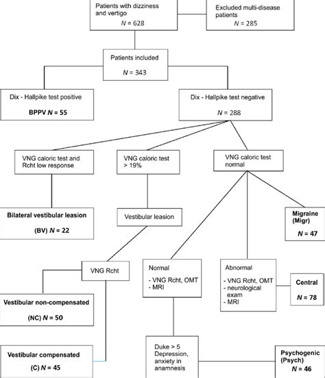 Flowchart Of Diagnostic Procedures And Outcomes Bppv Benign Paroxysmal Download Scientific