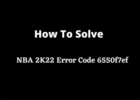 How To Solve NBA K Error Code F Ef Common Cents Millennial