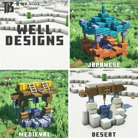 Four Different Types Of Minecraft Structures