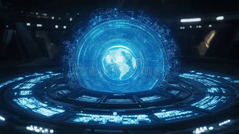 Digital Representation Of Earth Surrounded By Connected Lines Representing Global Network