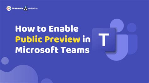 Enable Public Preview In Microsoft Teams