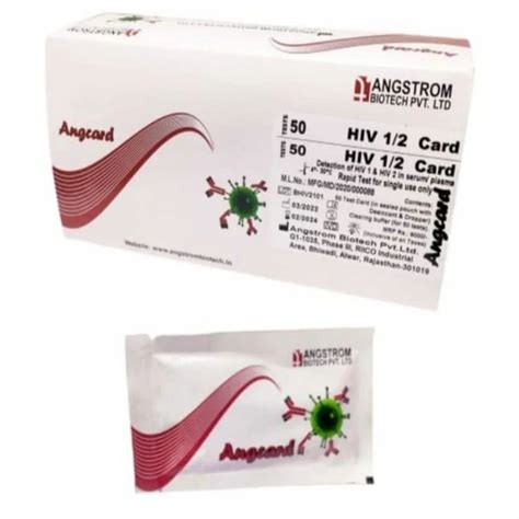 Hiv Test Kit Angstrom Number Of Reactionsprepskit 100 Kits At ₹ 16