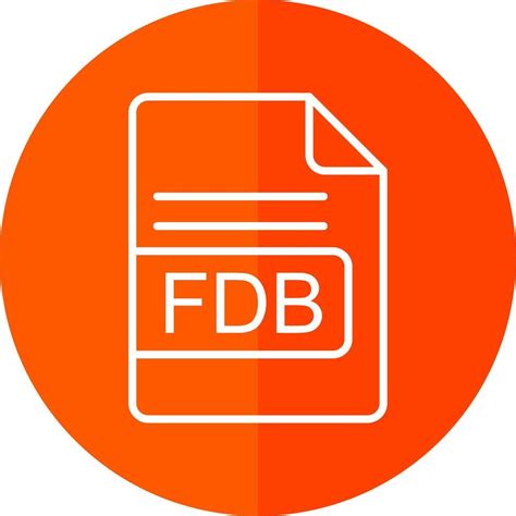 Fdb File Format Line Yellow White Icon 44110054 Vector Art At Vecteezy