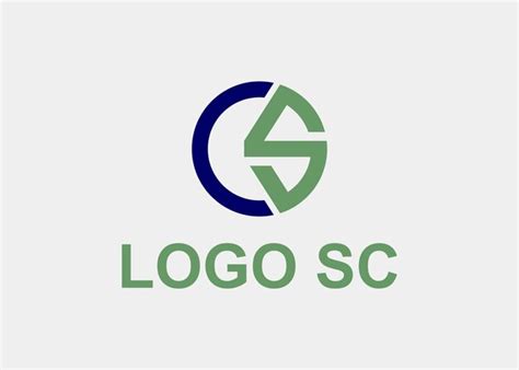Logo Cs Circle Company Name Premium Vector