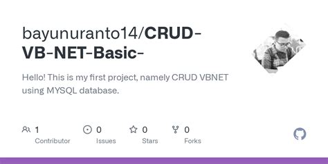 Github Bayunuranto14crud Vb Net Basic Hello This Is My First
