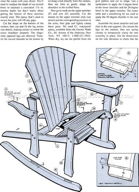 How To Build A Rocking Adirondack Chair At Laura Strong Blog