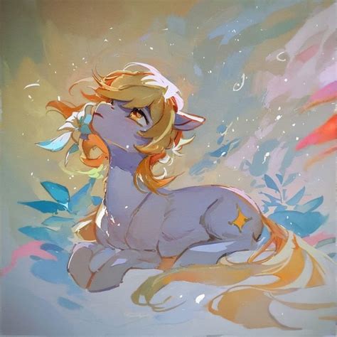 Персонажи геншина в виде пони с помощью нейросети Genshin Impact Hoyolab