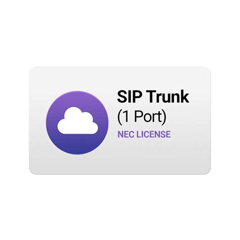 Nec Sl2100 Sip Trunk 1 Port License Be116745