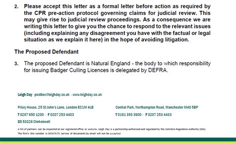 Extracts From Our Pre Action Protocol Letter To Natural Throughout Pre