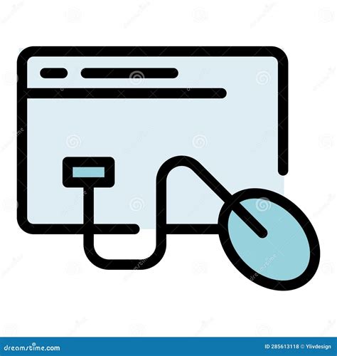 Cms Web Mouse Icon Vector Flat Stock Vector Illustration Of Code Tool 285613118