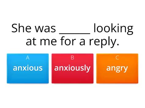 Choose The Correct Adverb Cuestionario