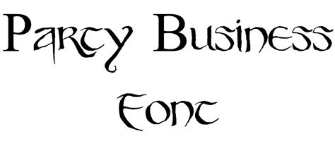 Party Business Font Dafont Style