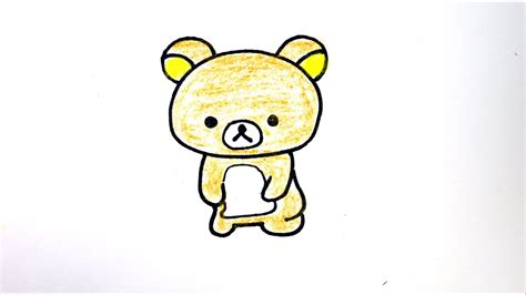 How To Draw Teddy Bear Rilakkuma 015 리락쿠마 그리기 Cute Kawaii かわいい 可愛 손그림 귀여운 예쁜 캐릭터 그림 그리는 법 リラックマ