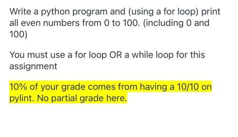 Solved Write A Python Program And Using A For Loop Print