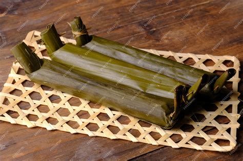 Premium Photo Lontong Is An Indonesian Dish Made Of Compressed Rice