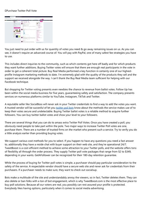 PPT The Best Kept Secrets About Twitter Poll Vote Bot PowerPoint