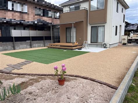 「すっきりおしゃれに雑草対策」外構リフォーム工事 一戸建て 雑草対策／趣味を楽しむ｜lixilリフォームネット｜リフォーム事例