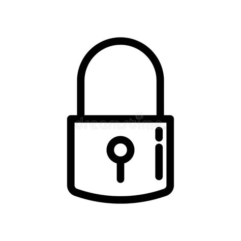 Password Icon In Trendy Line Style Design Vector Graphic Illustration