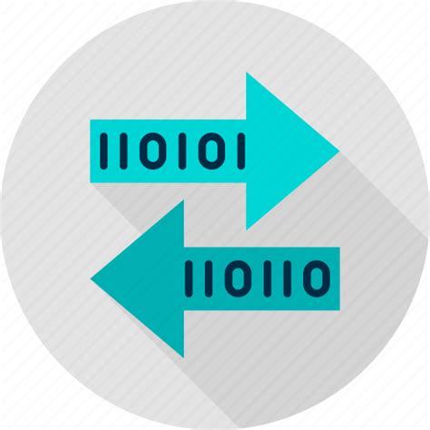 Binary Bit Byte Computer Technology Transaction Transfer Icon
