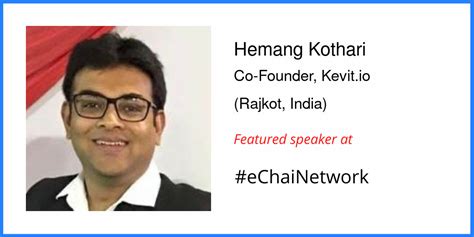 Hemang Kothari — Echai Ventures