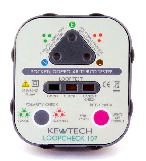 Kewtech Loopcheck107 Mains Socket Tester With Loop Check