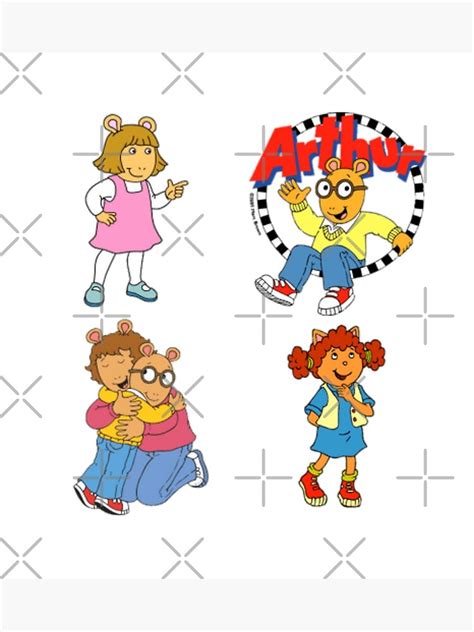 Arthur And Friends Pack Poster For Sale By Vara Store Redbubble