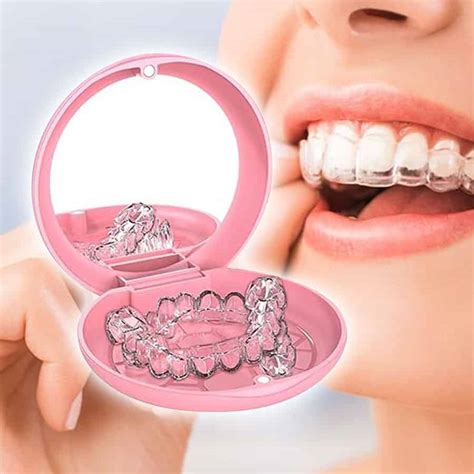 Retainer Cases With Vanity Mirror Free Next Day Delivery