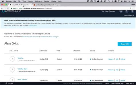 Create Your Own Alexa Skill Creating The Lambda Function