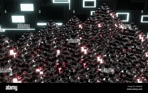 3d Render Abstract Technology Big Data Background Concept Motion Of Digital Data Flow