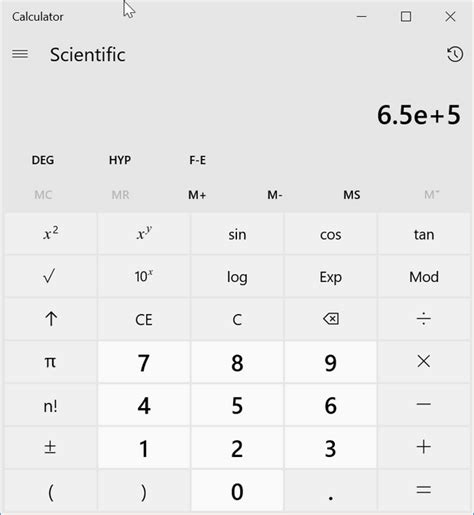 How Do I Enter Numbers In Scientific Notation In The Calculator