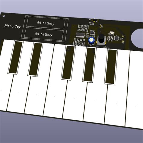 Touch Piano 555 Timer Piano Modern Version