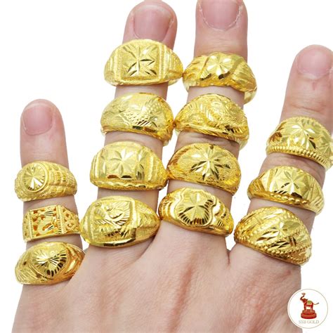 แหวนทอง 1 สลึง ทอง 96 5 รวมลายมังกรและหัวโปร่ง ทองแท้ ขายได้ จำนำได้ [ผ่อน0 บัตรเครดิต