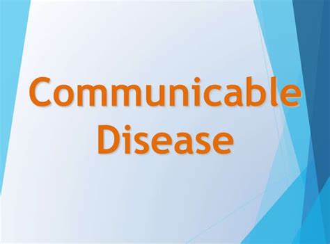 Ppt Communicable Diseases And Prevention Powerpoint Autumn And Winter