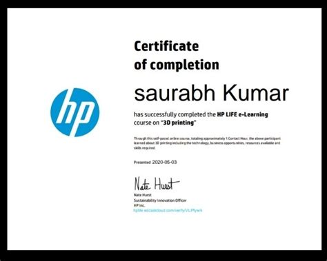 Saurabh Kumar On Linkedin Completed Course Successfully Hp
